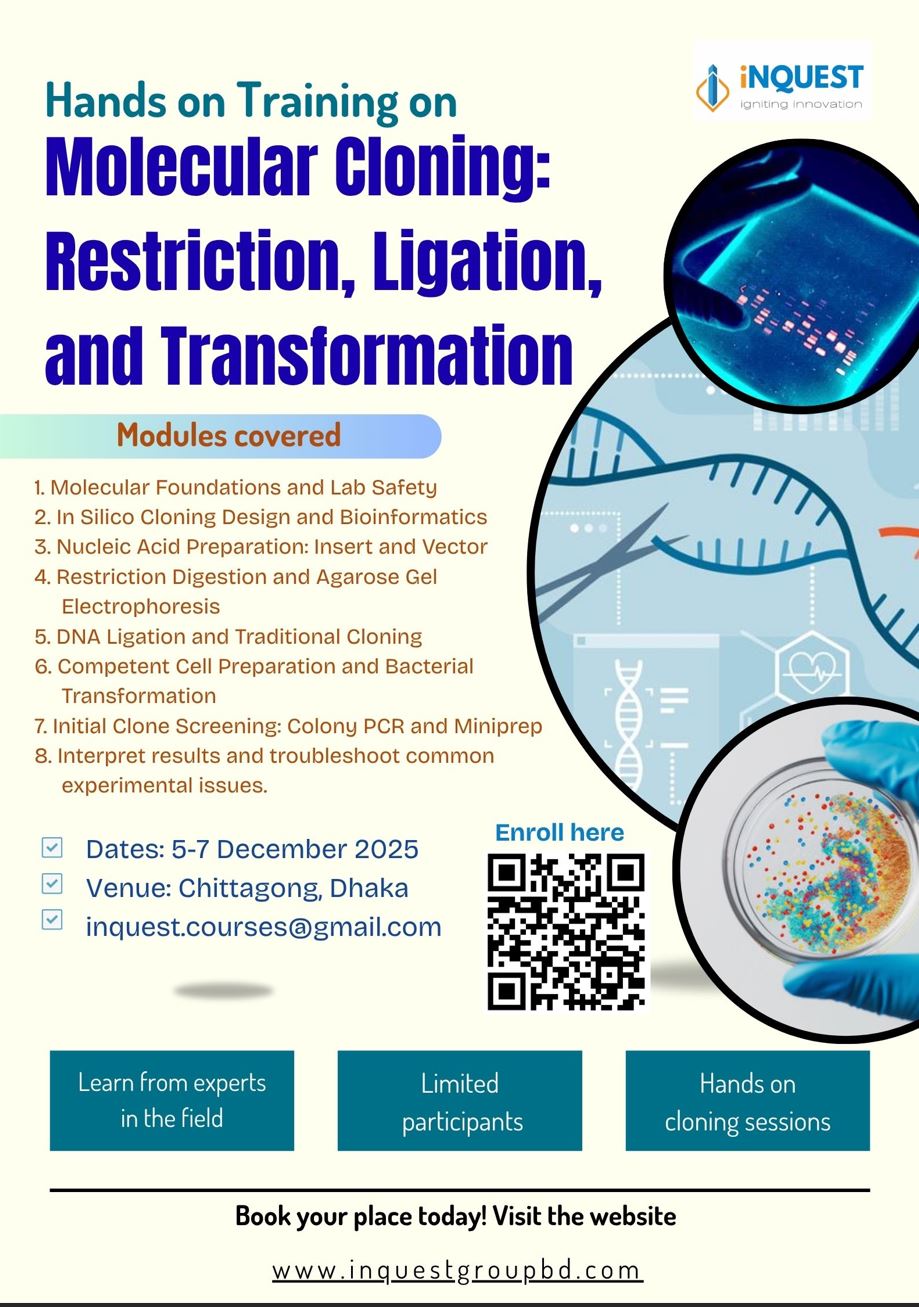 Hands on Training on “Molecular Cloning: Restriction, Ligation, and ...